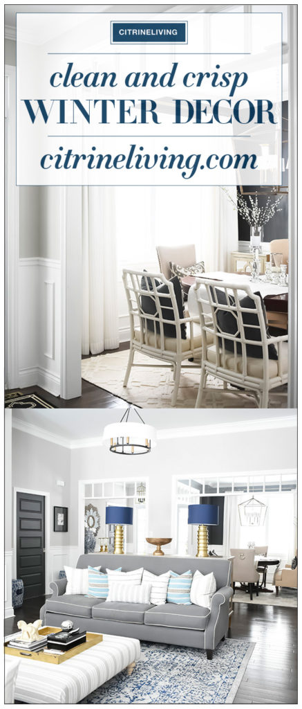 WINTER DECORATING WITH A CLEAN, CRISP LOOK