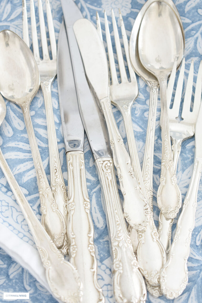 HOW TO CLEAN SILVERWARE EASILY | CITRINELIVING
