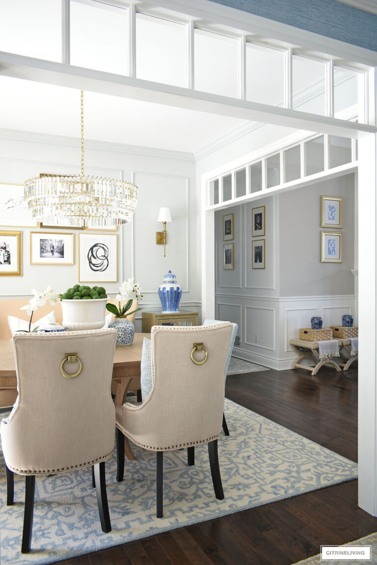 ELEGANT DINING ROOM DECOR FOR SPRING: BEAUTIFUL, SIMPLE TOUCHES - CITRINELIVING