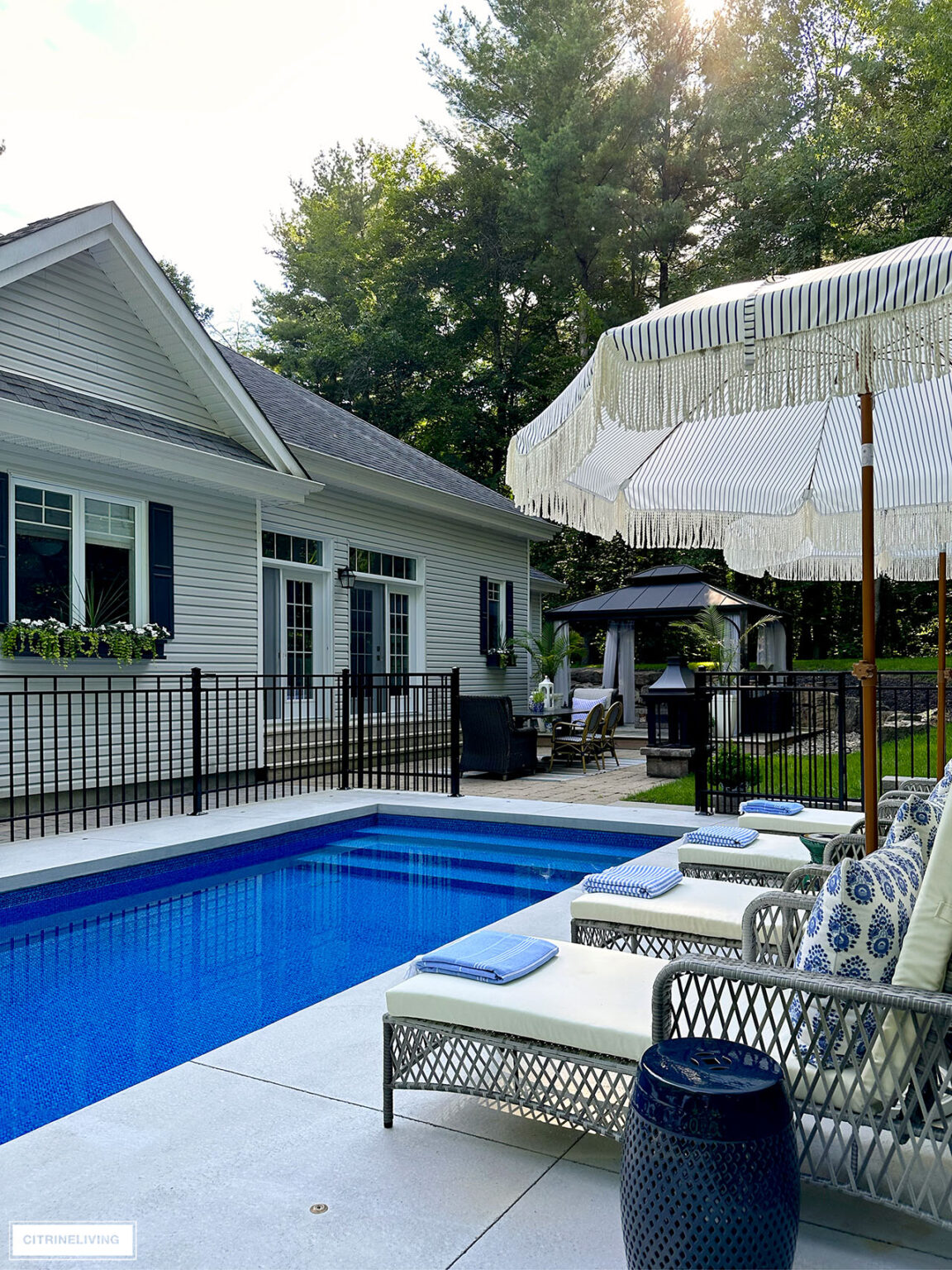 OUR RESORT STYLE POOL REVEAL | CITRINELIVING