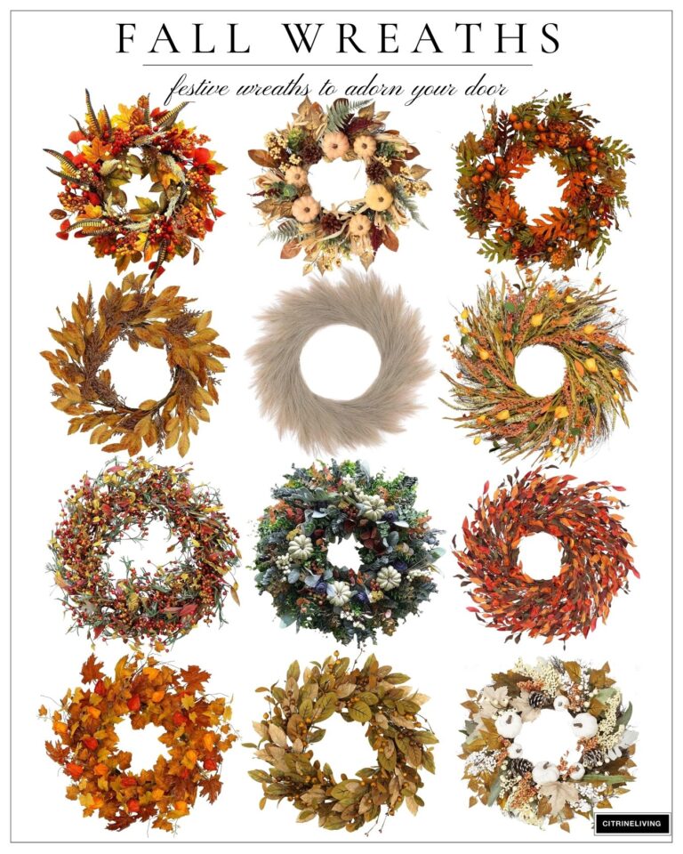 GORGEOUS FALL WREATHS YOU CAN SAVE AND SPLURGE ON - CITRINELIVING