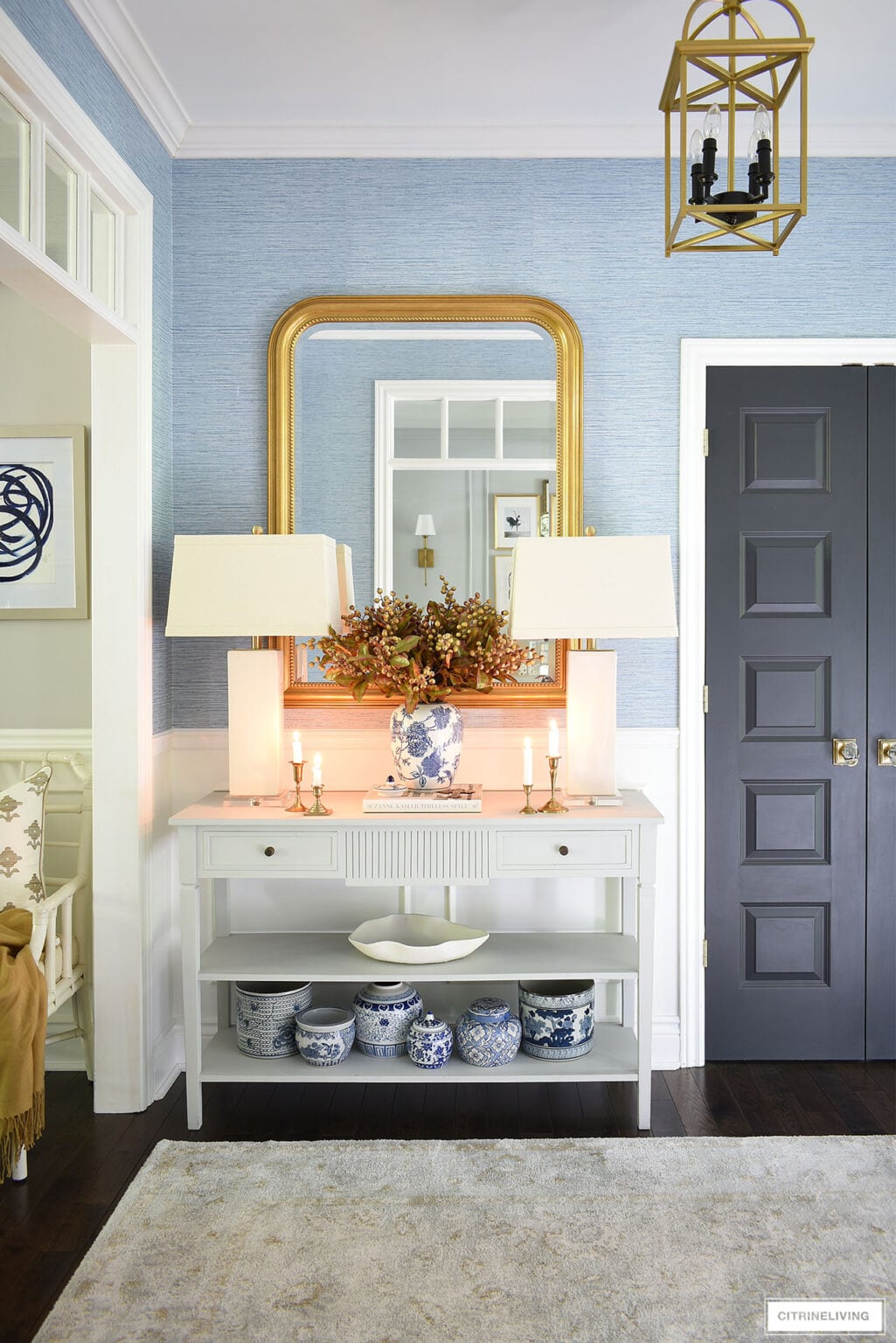 ELEGANT FALL DECOR IN OUR ENTRYWAY | CITRINELIVING