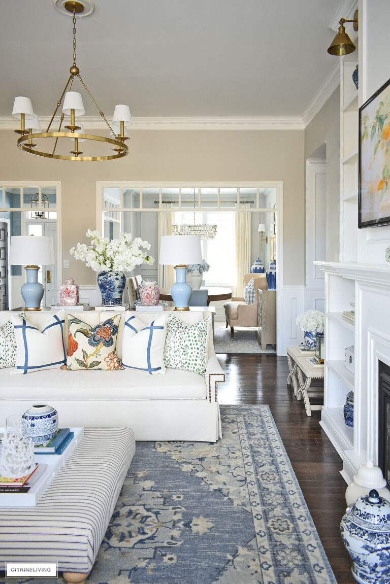 COLORFUL LIVING ROOM DECOR FOR SPRING - CITRINELIVING