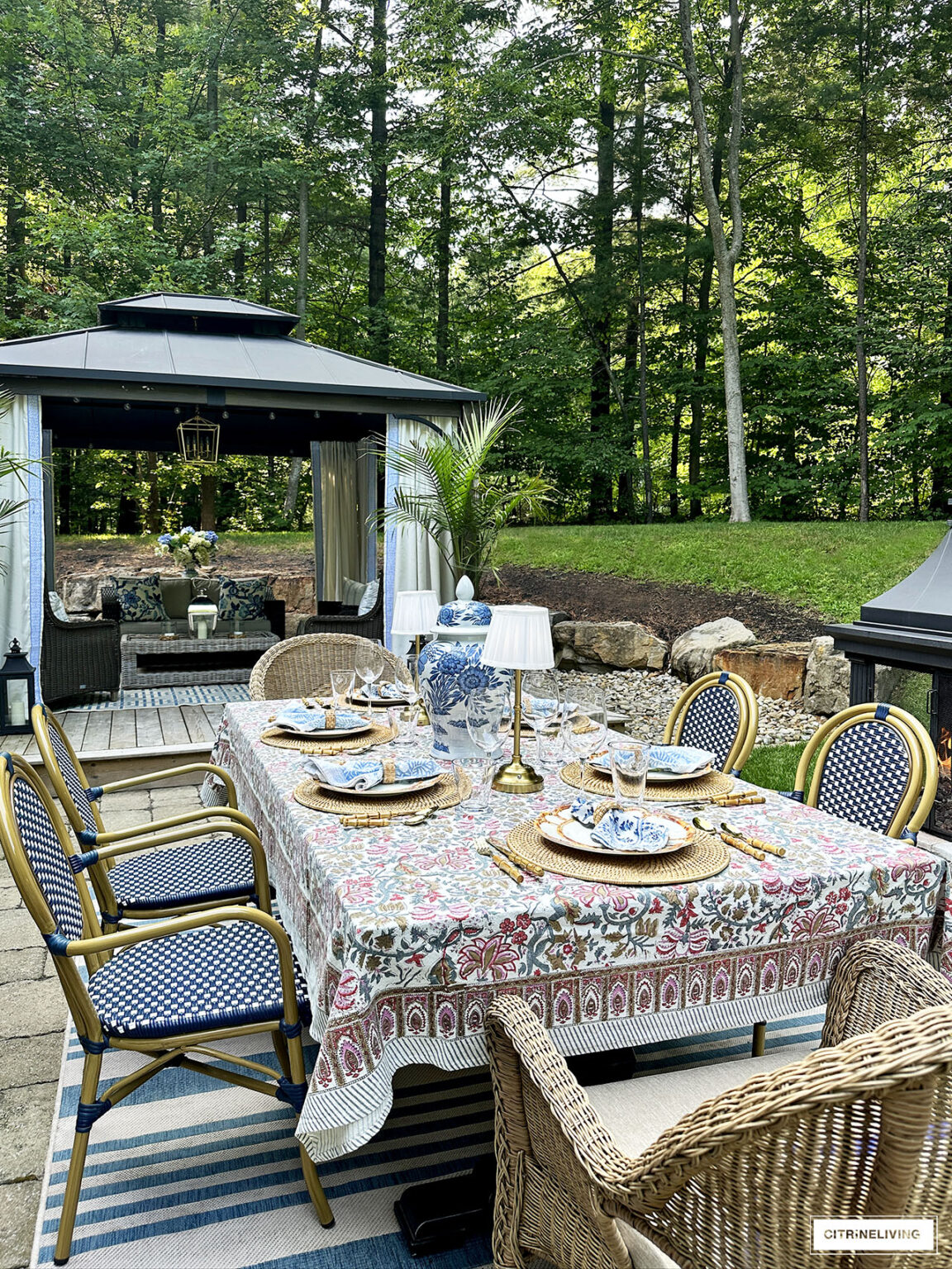 SIMPLE CHIC OUTDOOR TABLESCAPE | CITRINELIVING