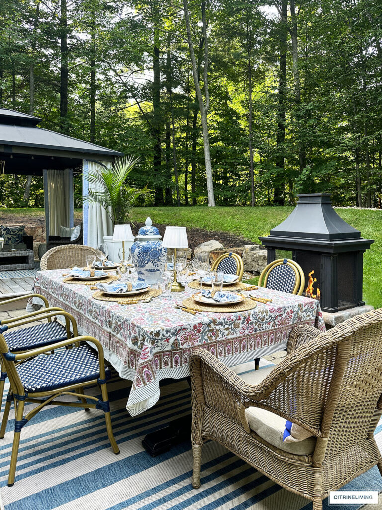 SIMPLE CHIC OUTDOOR TABLESCAPE | CITRINELIVING