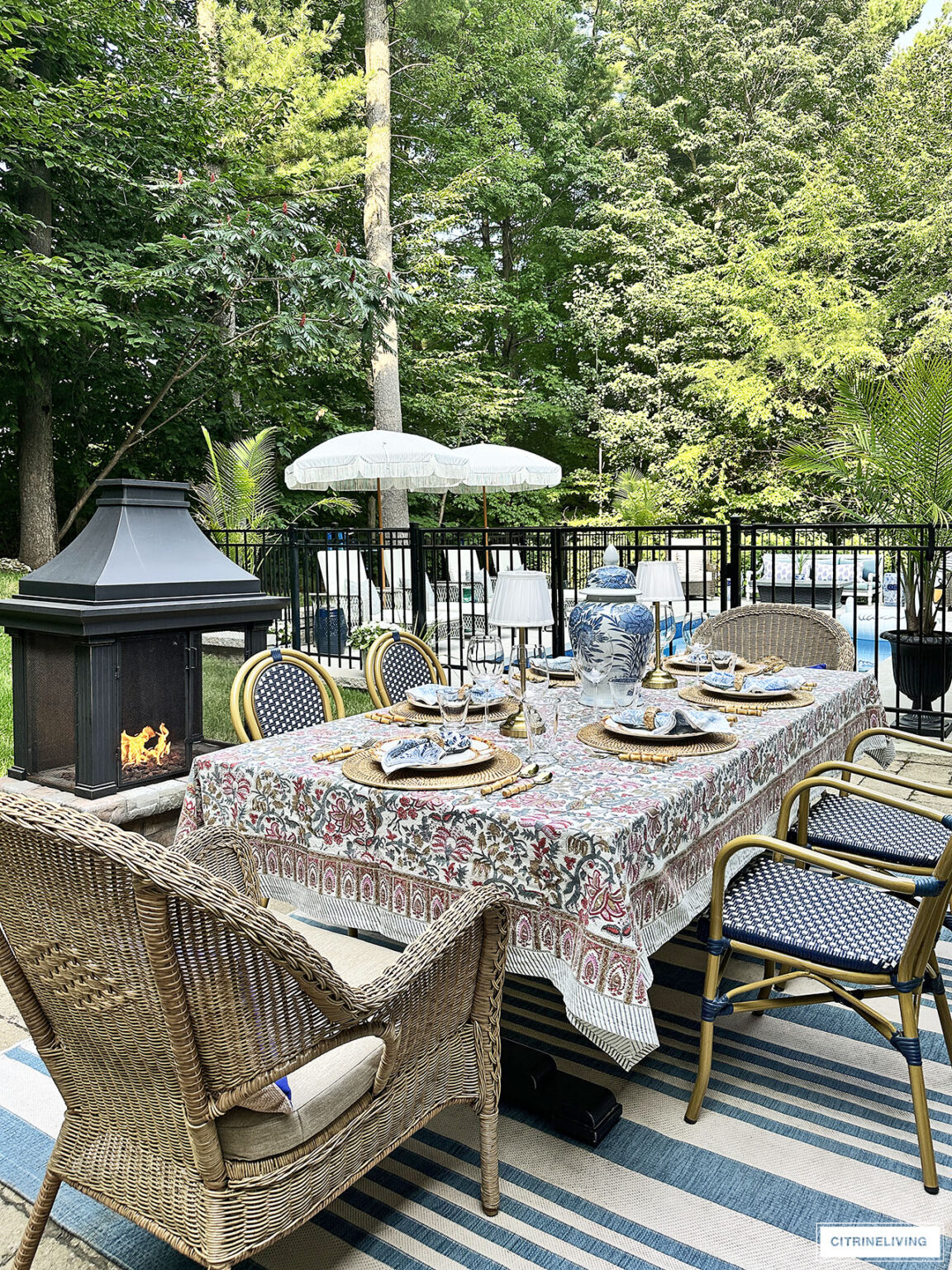 SIMPLE CHIC OUTDOOR TABLESCAPE | CITRINELIVING